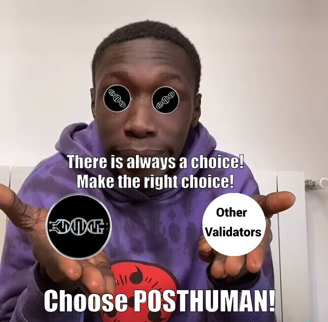 Мем There is always a choice!make the right choice! choose posthuman ...