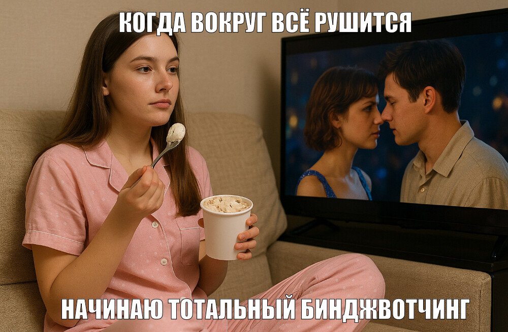 Мем Когда все рушится вокругбегу к своему парню когда вокруг всё ...