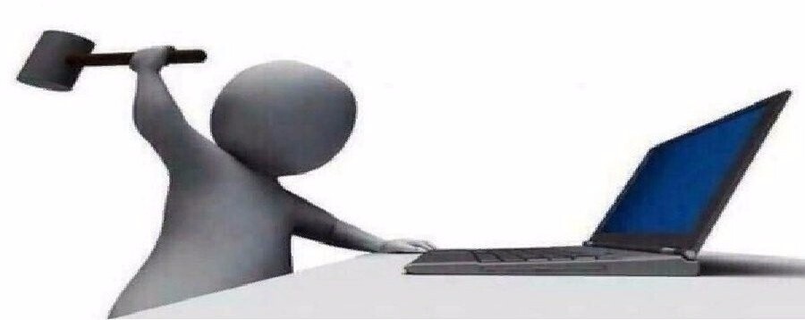 Создать мем «человек за ПК, персонаж за экраном» онлайн