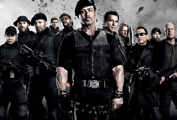 Создать мем «сильвестр в expendables 2, expendables 2» онлайн